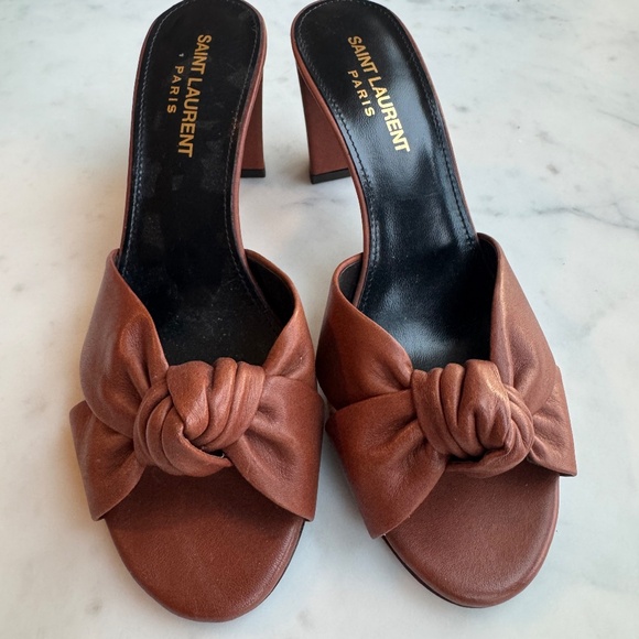 Yves Saint Laurent | Shoes | Yves Saint Laurent Heeled Mule | Poshmark